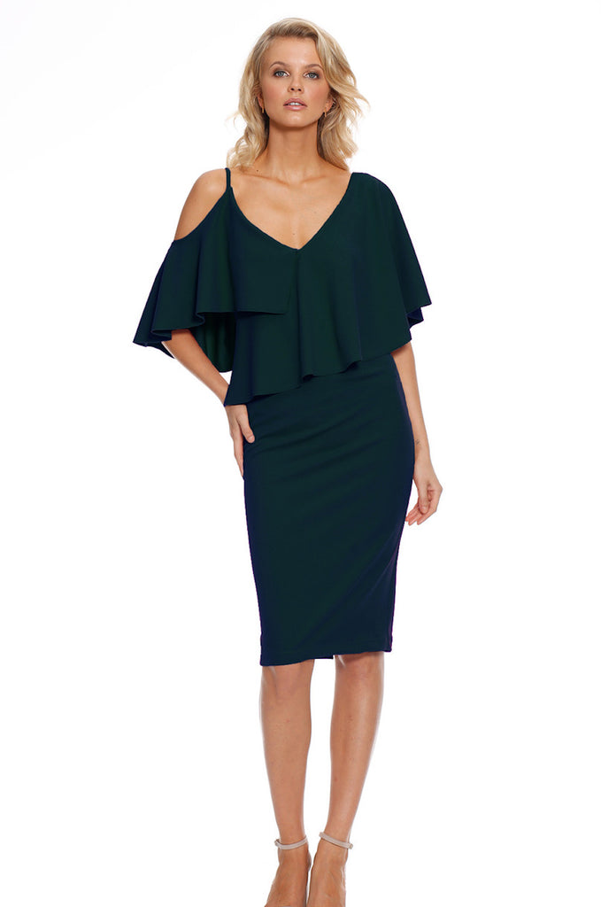 Pasduchas Felicity Midi Dress in Pine